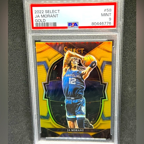 Panini | Games | 22223 Nba Select Ja Morant Gold 010 Psa 9 Memphis ...